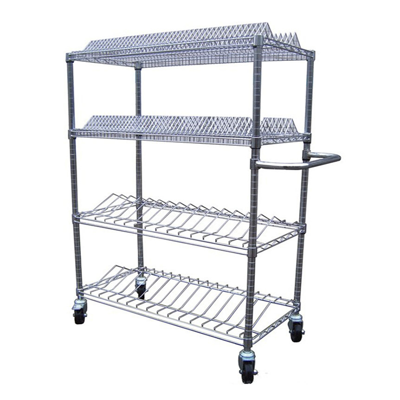 Heavy Duty Chrome ESD Anti-static SMD Reel Frame Wire Shelf Trolley for ...